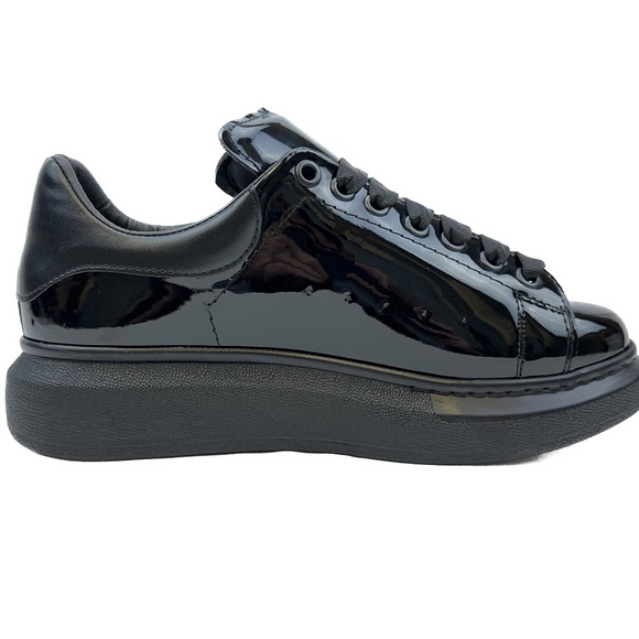 Scarpetto | Shoes | Platform Sole Black Patent Leather Sneakers | Poshmark